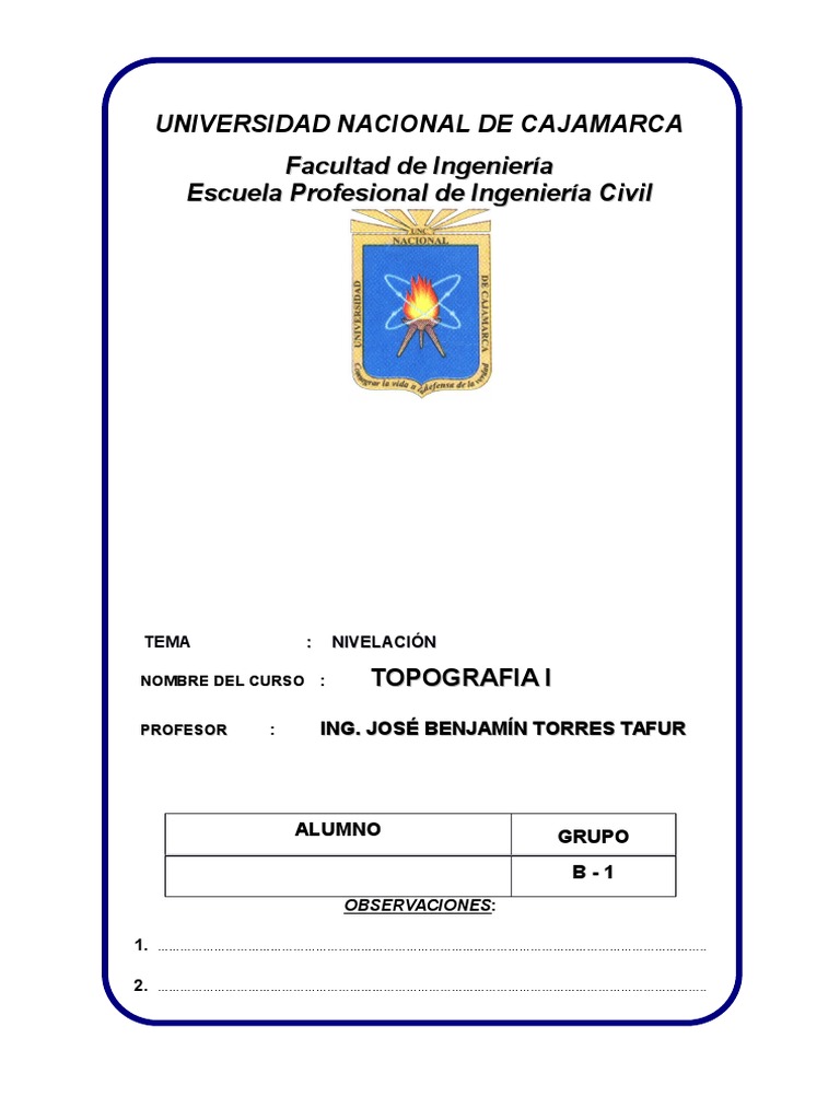 Informe - Nivel Topografico y Mira | PDF | Topografía | Science