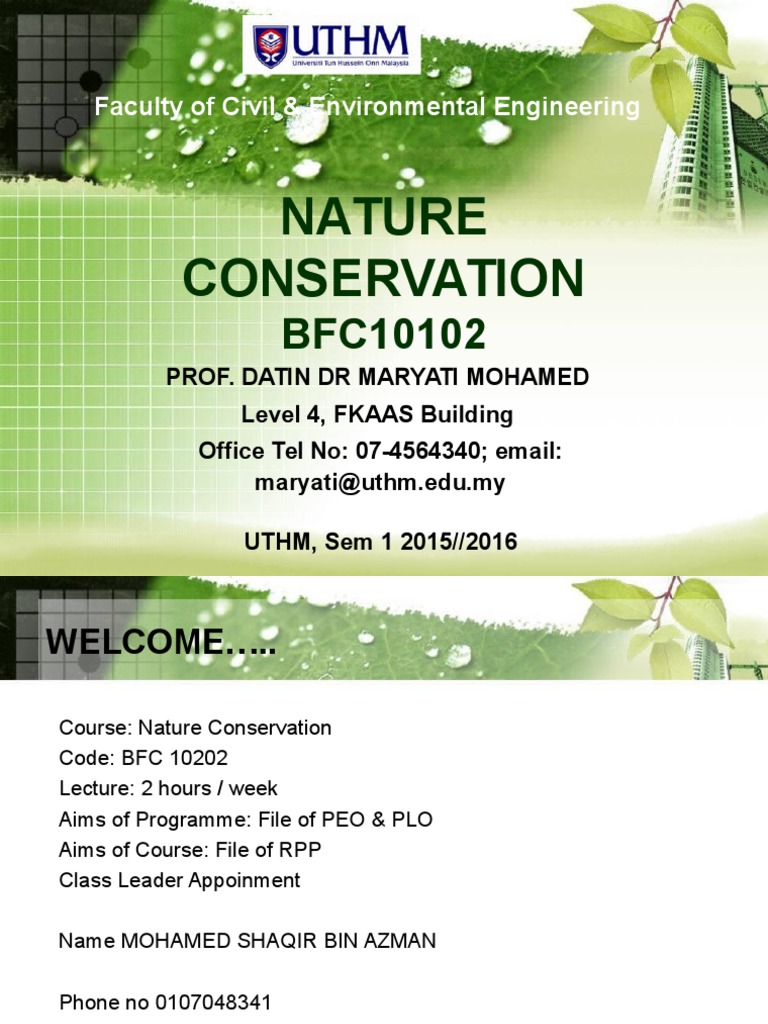 Chap 1 Introduction To Nature Conservation | Download Free PDF | Nature ...