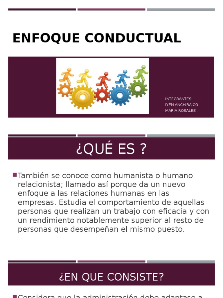 Enfoque Conductual | PDF