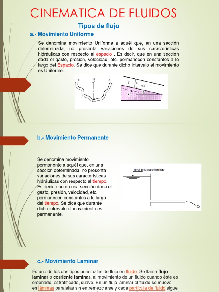 5.- Cinematica de Fluidos | Flujo laminar | Número de Reynolds