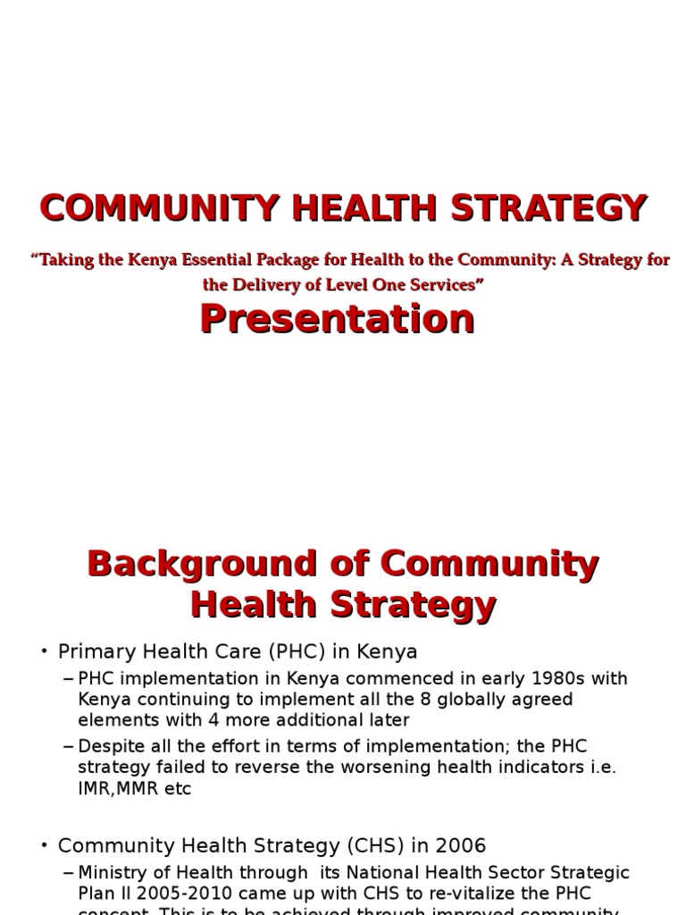 Introduction To Community Strategy Presentation | PDF | Preventive ...