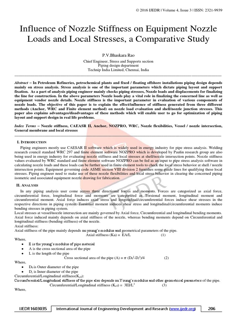 Nozzle PDF | PDF | Stress (Mechanics) | Stress–Strain Analysis