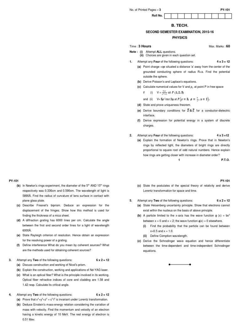 Py 101 Final | PDF | Angular Resolution | Optics