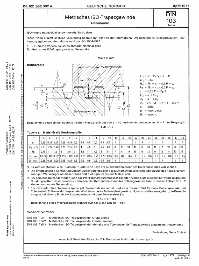 DIN 103-4 1977-04