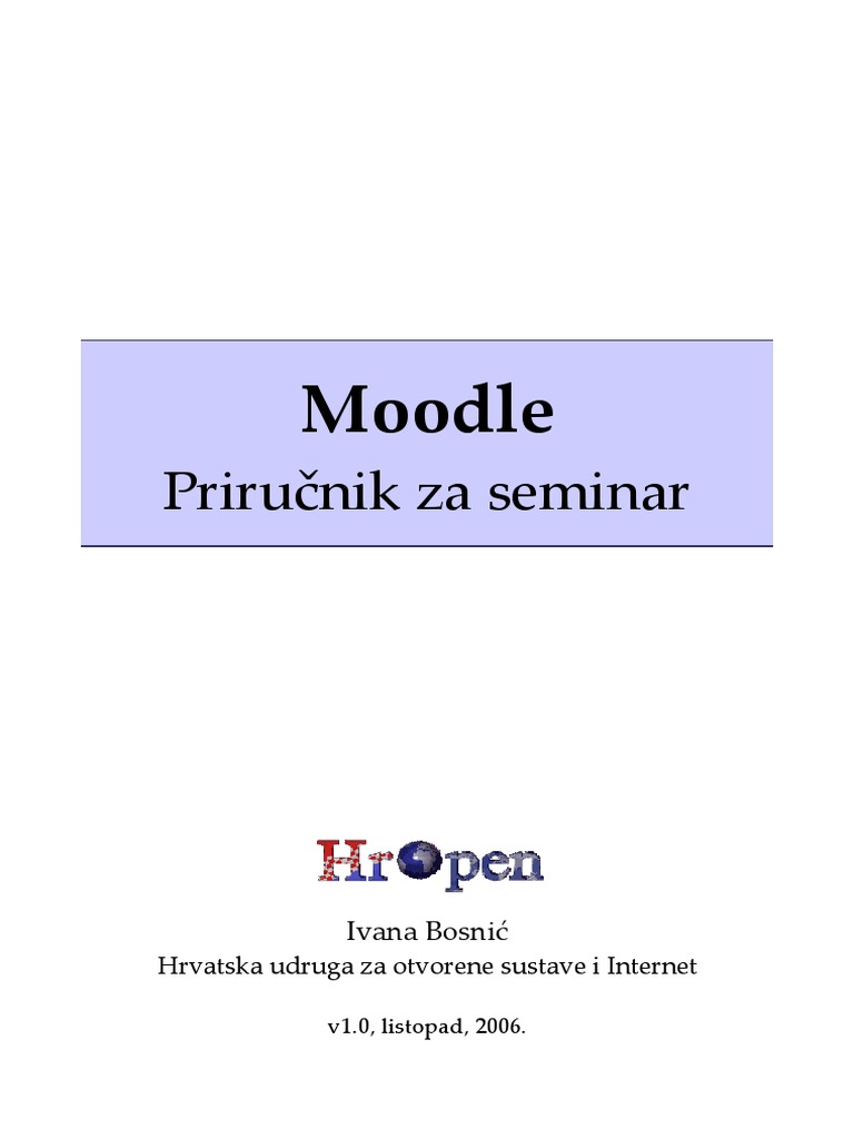 0-Moodle Prirucnik PDF | PDF