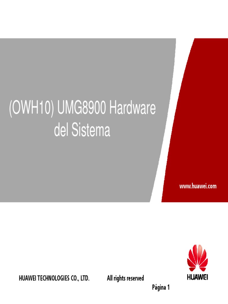 1-3-UMG8900 Hardware Del Sistema | PDF | Gsm | Software