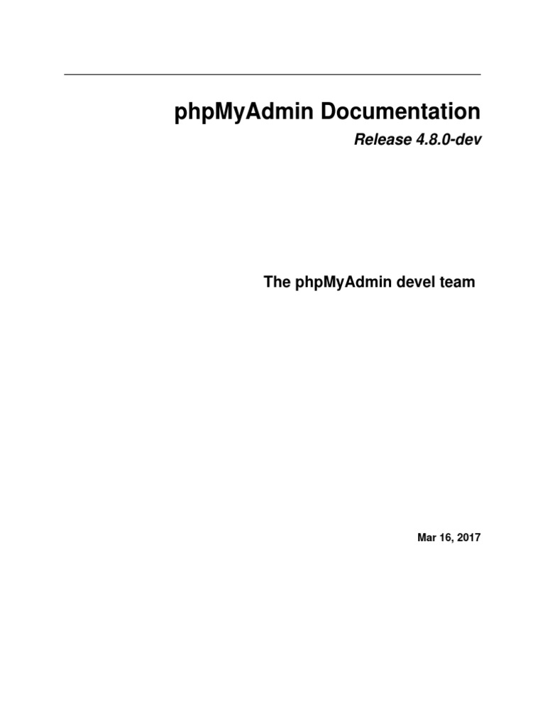PHP My Admin | Download Free PDF | Http Cookie | Hypertext Transfer Protocol