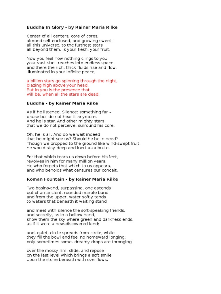 Rainer Maria Rilke | PDF