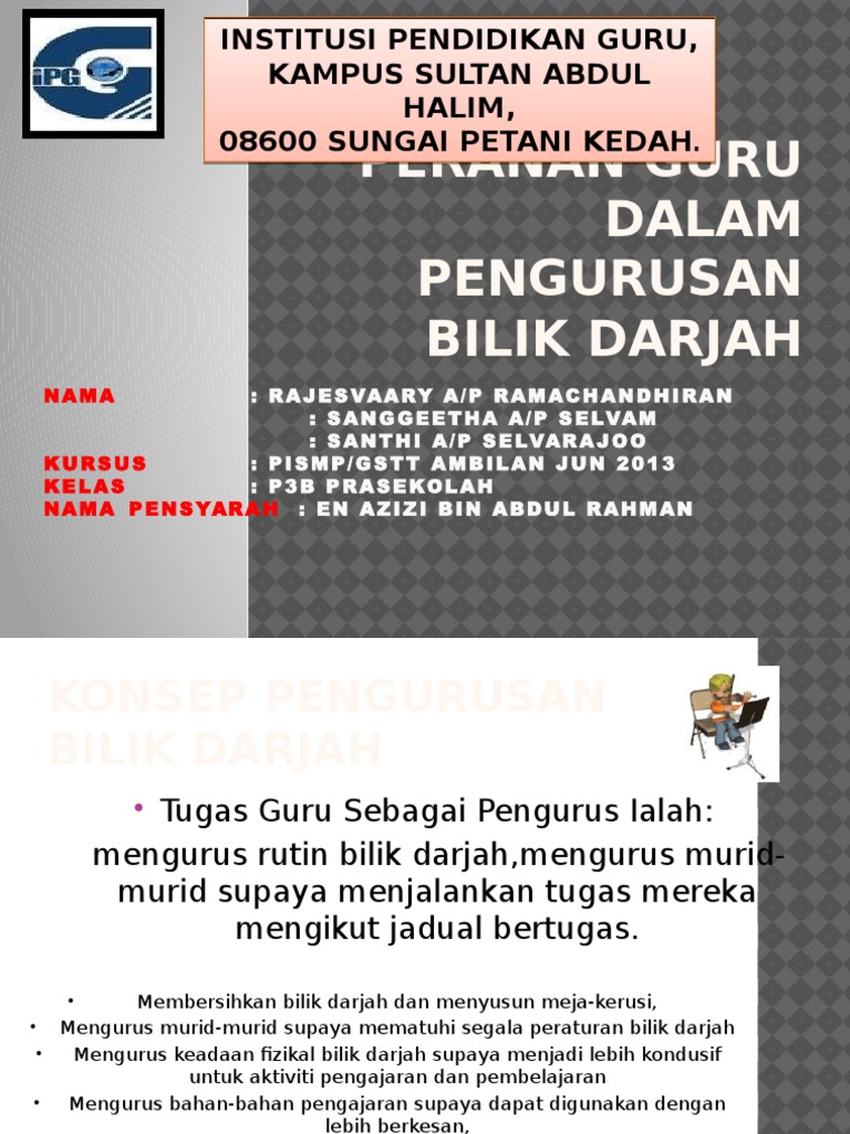 Pengurusan Bilik Darjah Dan Tingkah Laku | PDF