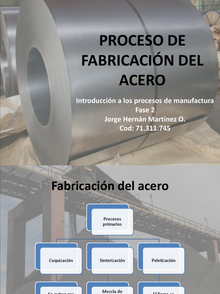 Proceso de Fabricación Del Acero | PDF | Arrabio | Acero