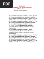 Matematica Clasa VII Teste Arii | PDF
