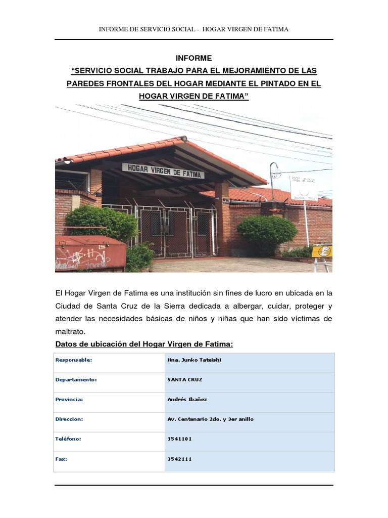 Hogar Virgen de Fatima | PDF | Abuso infantil | Sicología