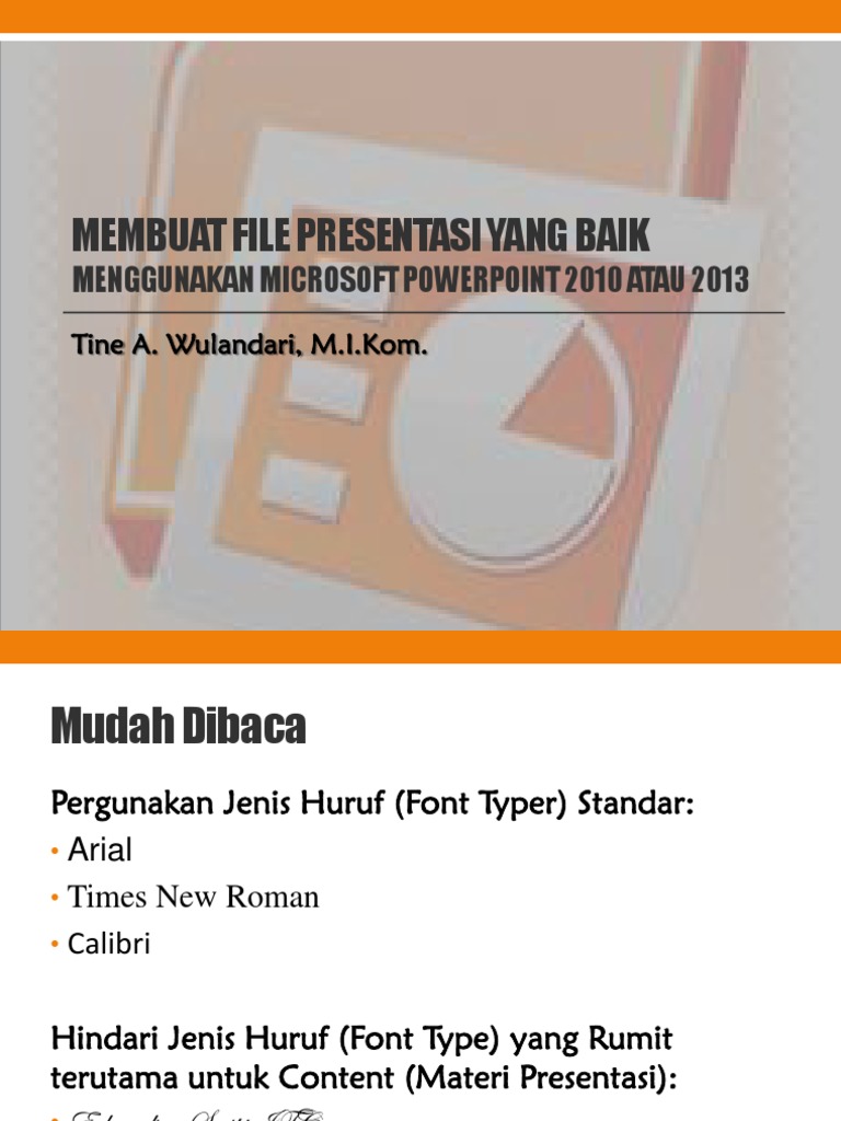 Contoh Presentasi Yang Baik | PDF