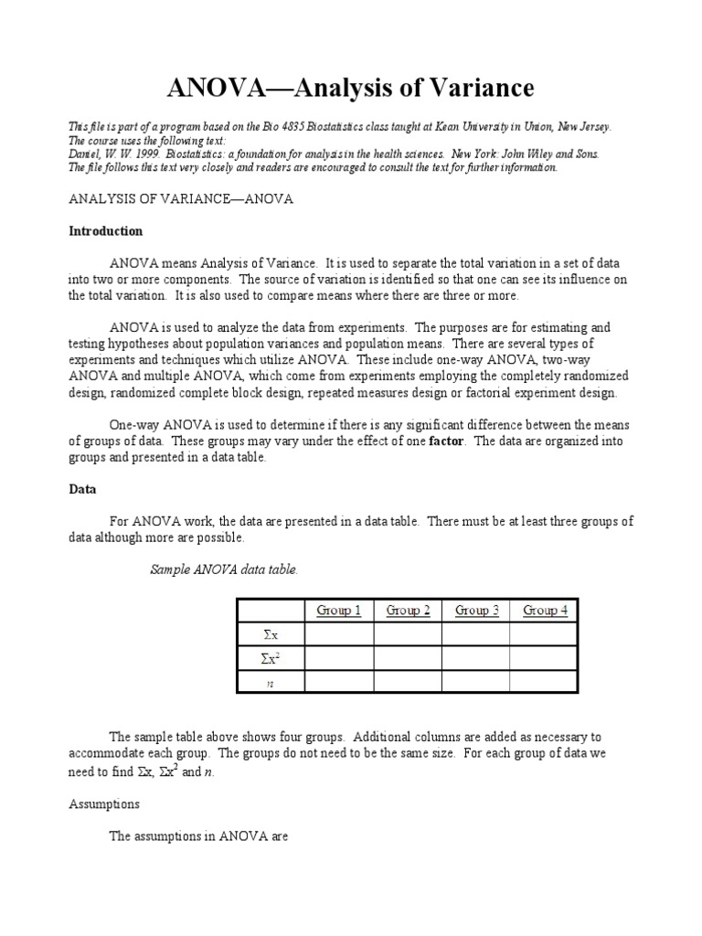 Anova 123 | PDF | Analysis Of Variance | Degrees Of Freedom (Statistics)