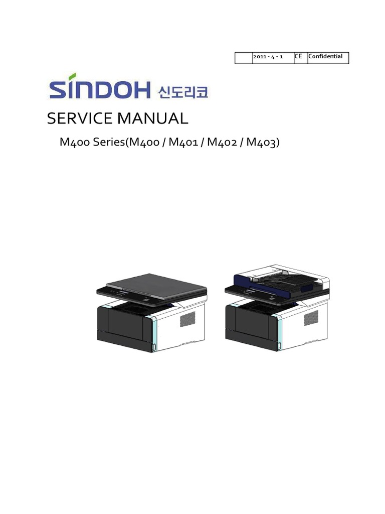 Sindoh M400 Series - Service Manual | PDF | Image Scanner ...