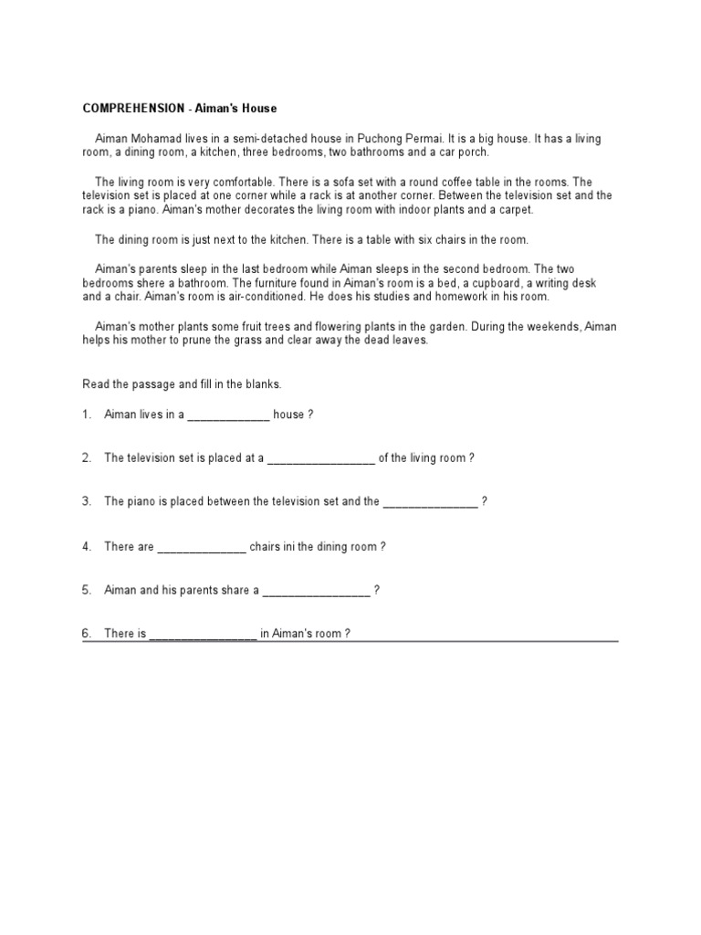 English Form 1 | PDF