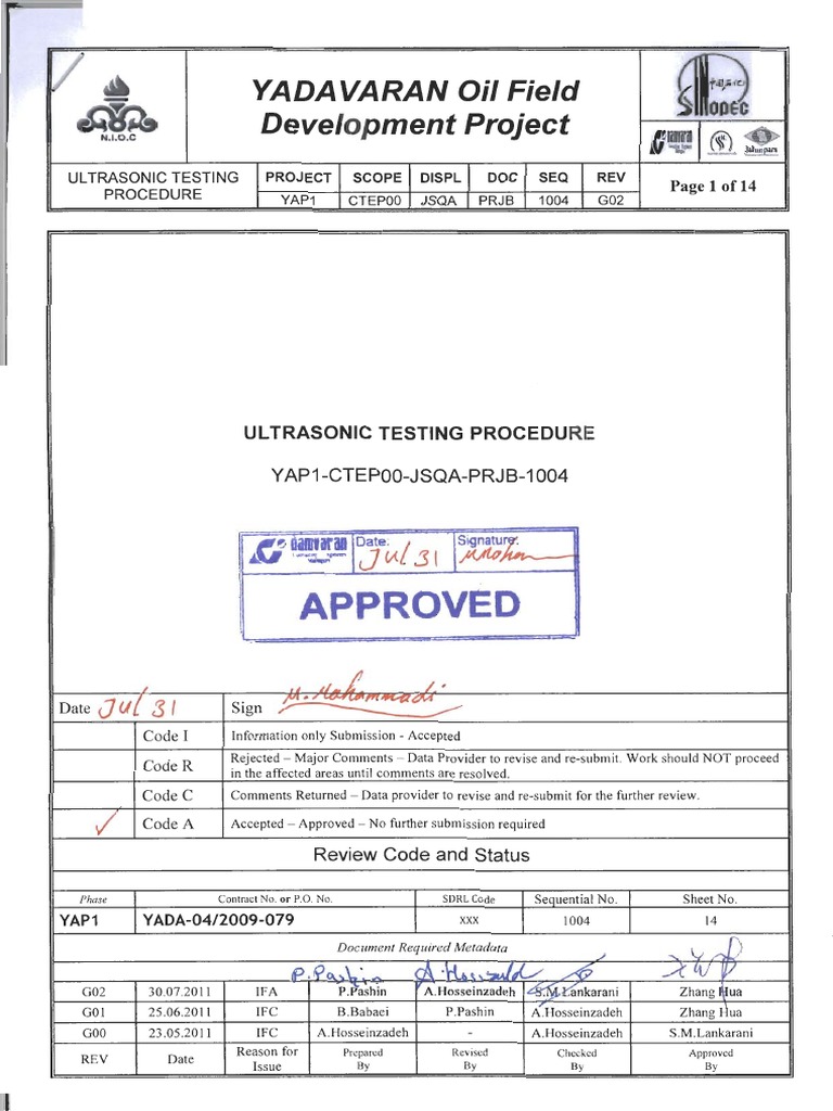 UT Procedure | PDF | Nondestructive Testing | Calibration