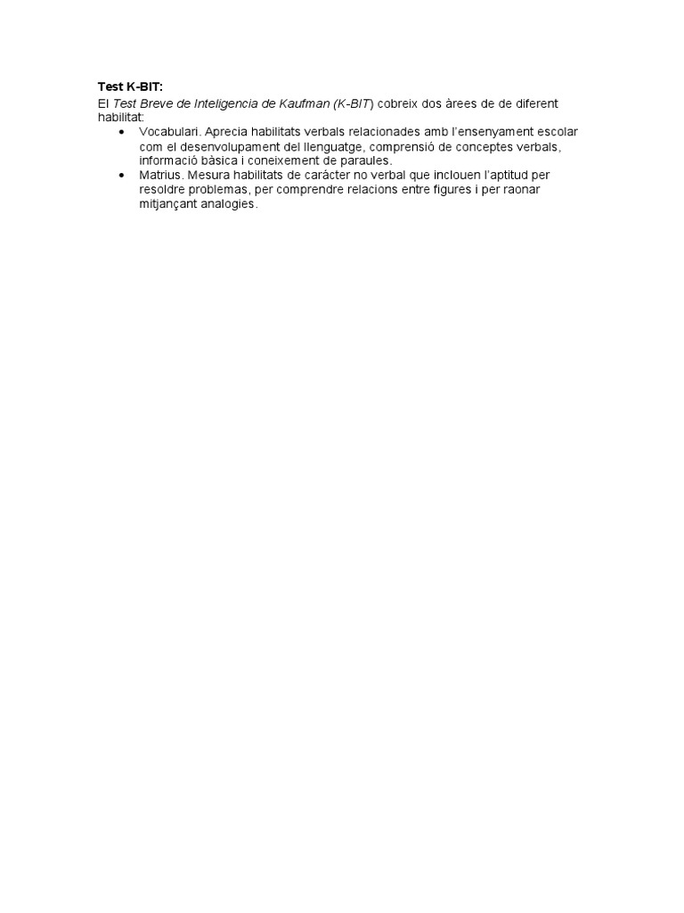 Test K Bit Pdf