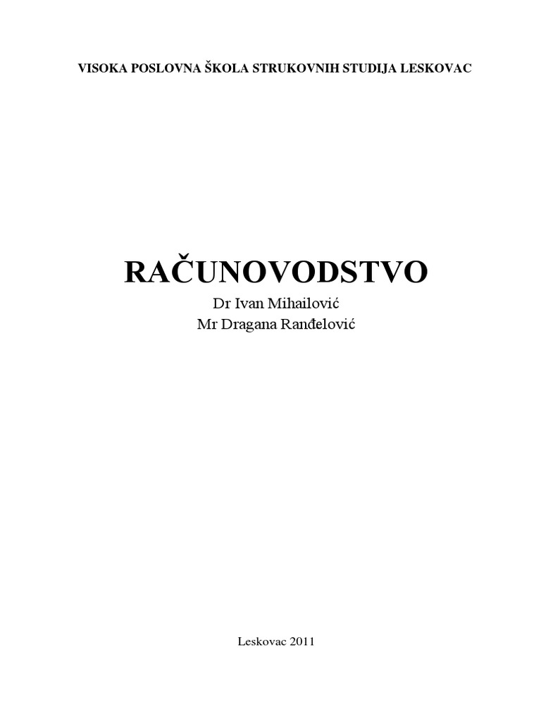 Racunovodstvo knjiga 2011