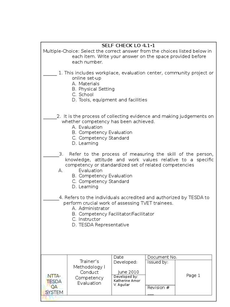 Conduct Competency Assessment | PDF | Competence (Human Resources ...