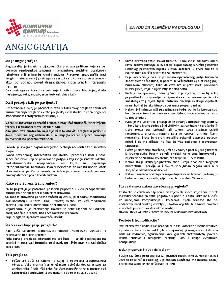 ANGIOGRAFIJA | PDF
