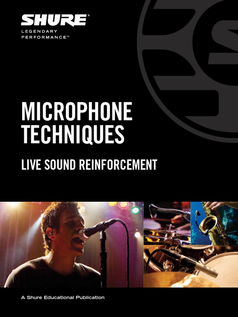 Microphone Techniques For Live Sound Reinforcement English PDF | PDF ...