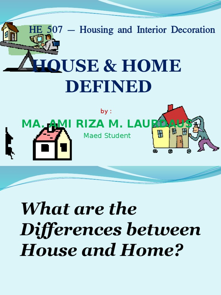 House & Home Defined | PDF | Single Family Detached Home | Apartment