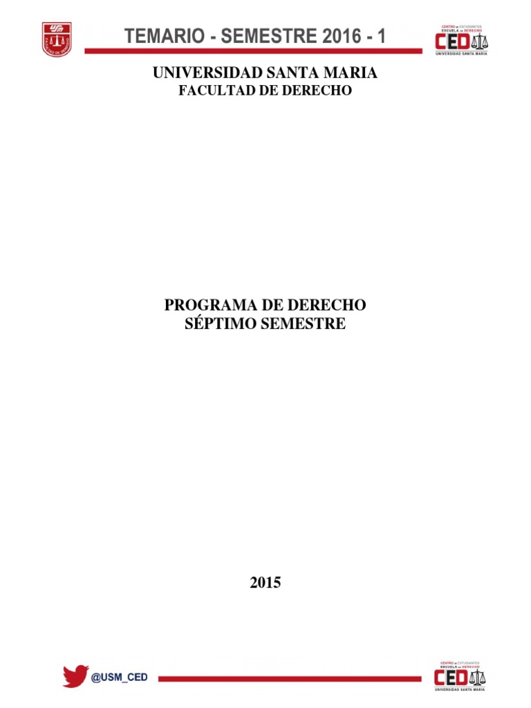 Temario Septimo Semestre | PDF | Pagos | Procedimiento Criminal