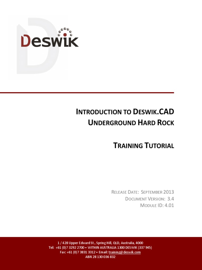 Deswik 4.0 | PDF | Icon (Computing) | Menu (Computing)