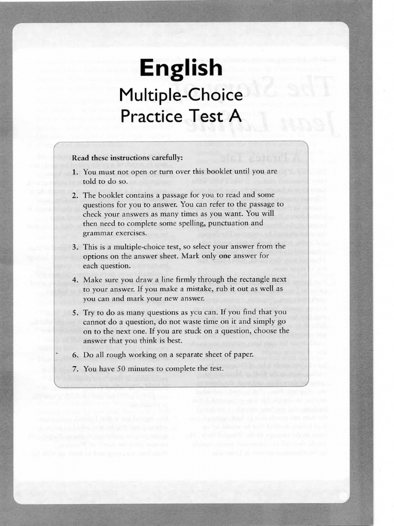 Letts V1 - English | PDF | Multiple Choice | Verb