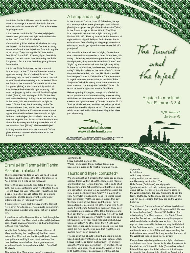 01-Taurat-Injeel | Prophets And Messengers In Islam | Quran