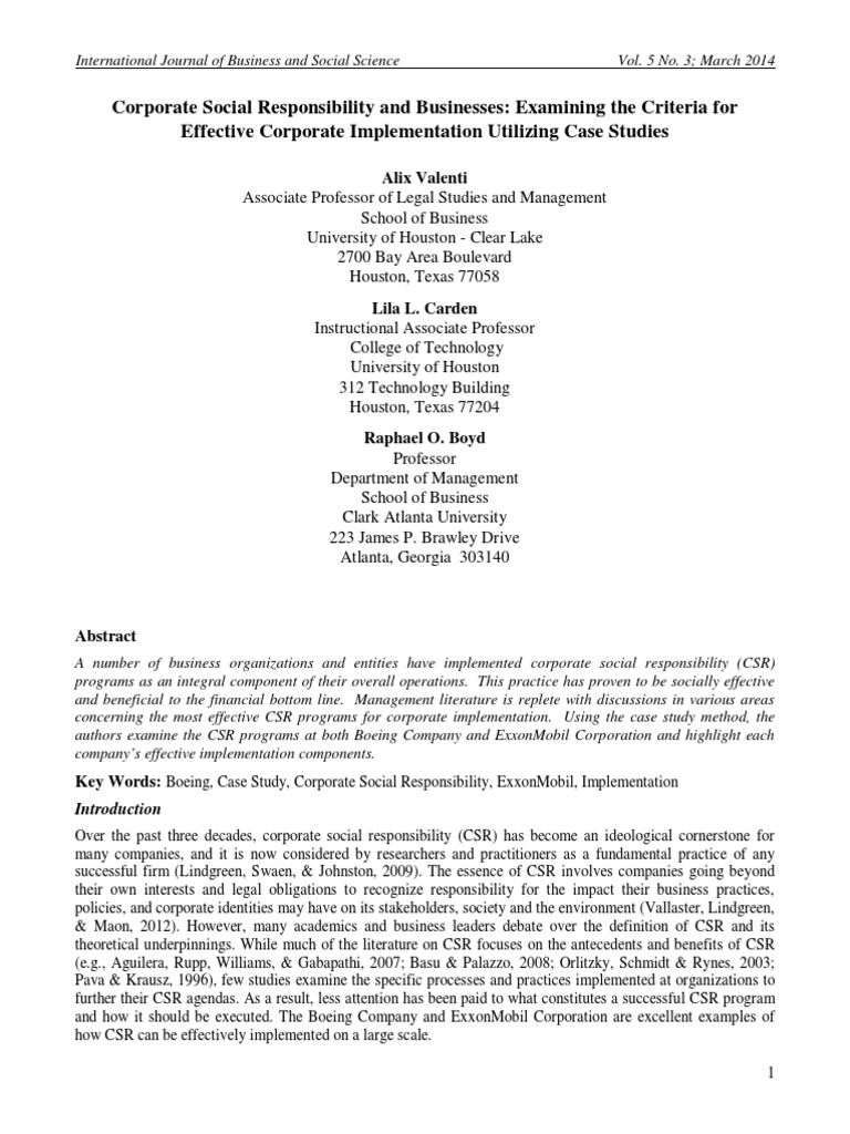 CSR and Businesses | PDF | Corporate Social Responsibility ...