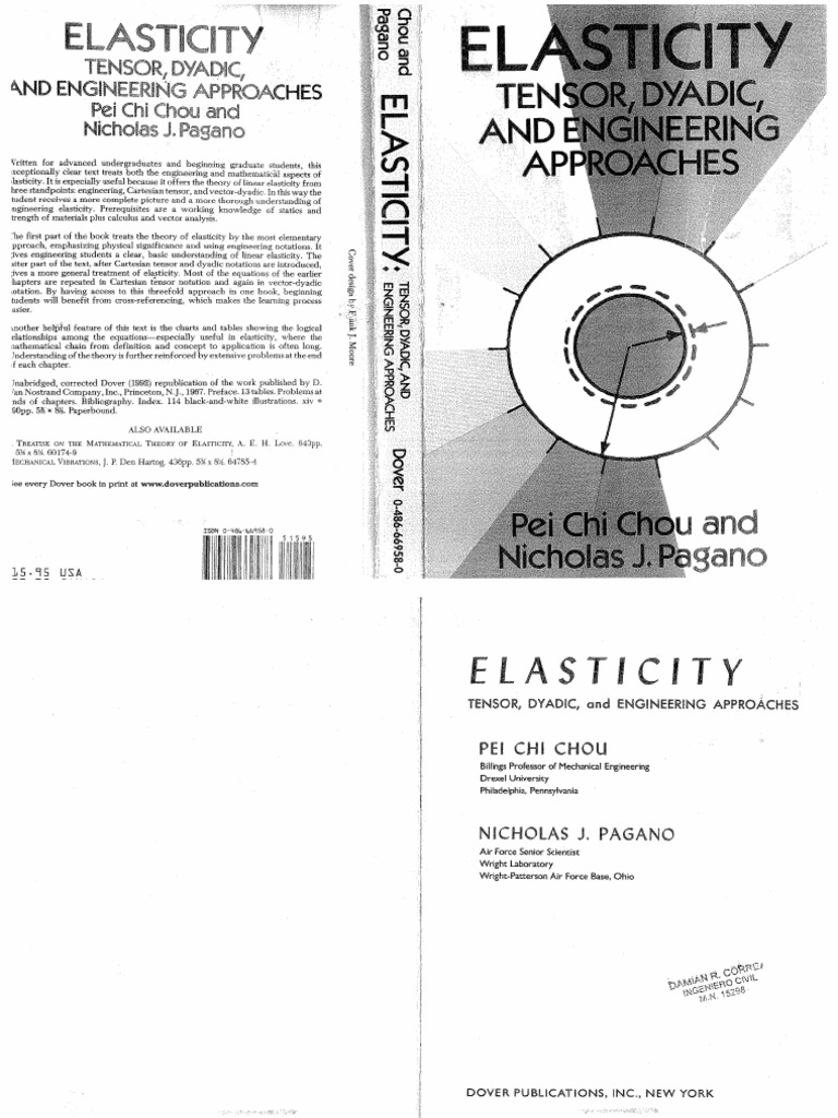 Elasticity - Tensor, Dyadic and Engineering Approaches - Chou & Pagano ...