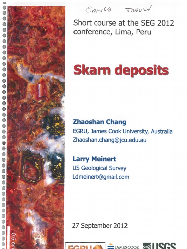 2.skarn Deposits Short Course 120927 | PDF