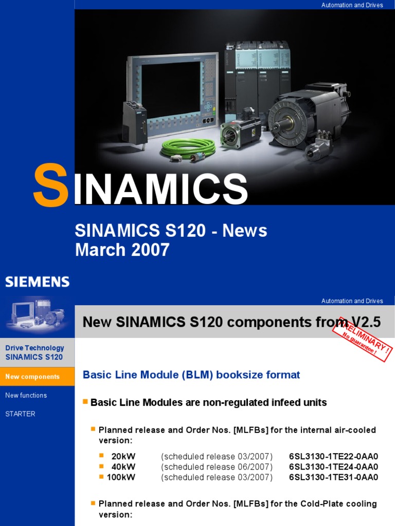 SINAMICS S120 (2) | Electrical Engineering | Manufactured Goods