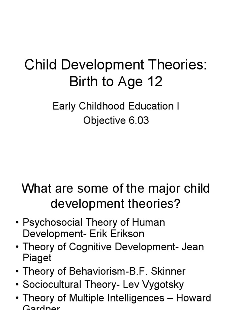 Child Development Theories | PDF
