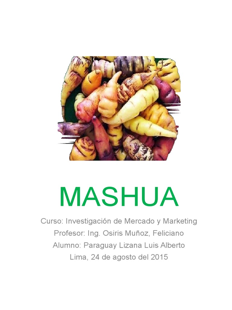 Propiedades y Cultivo de la Mashua | PDF | Patata | Agricultura