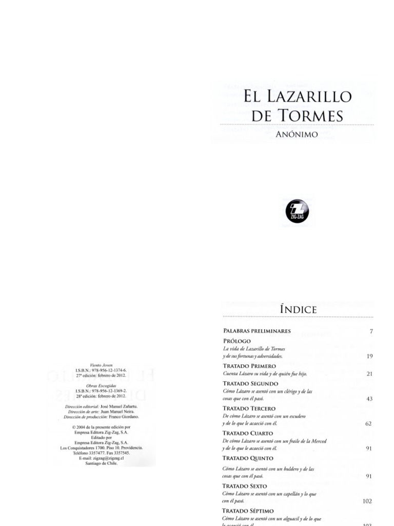 Anónimo (1554) - Lazarillo de Tormes PDF | PDF