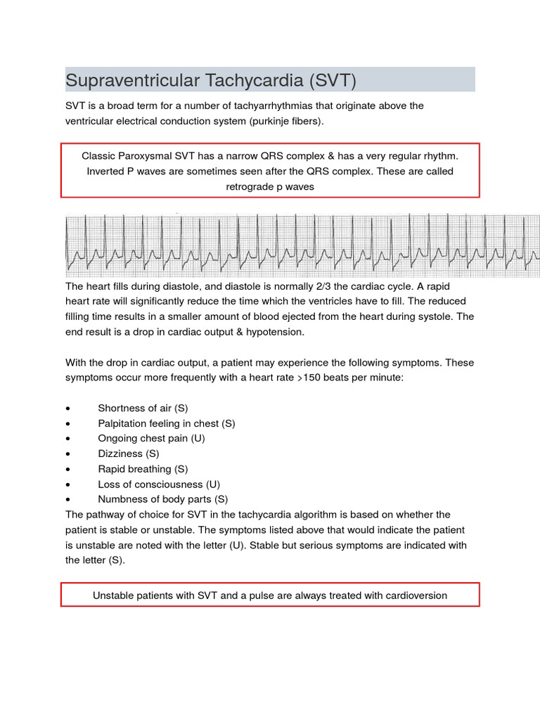 Supraventricular Tachycardia | PDF