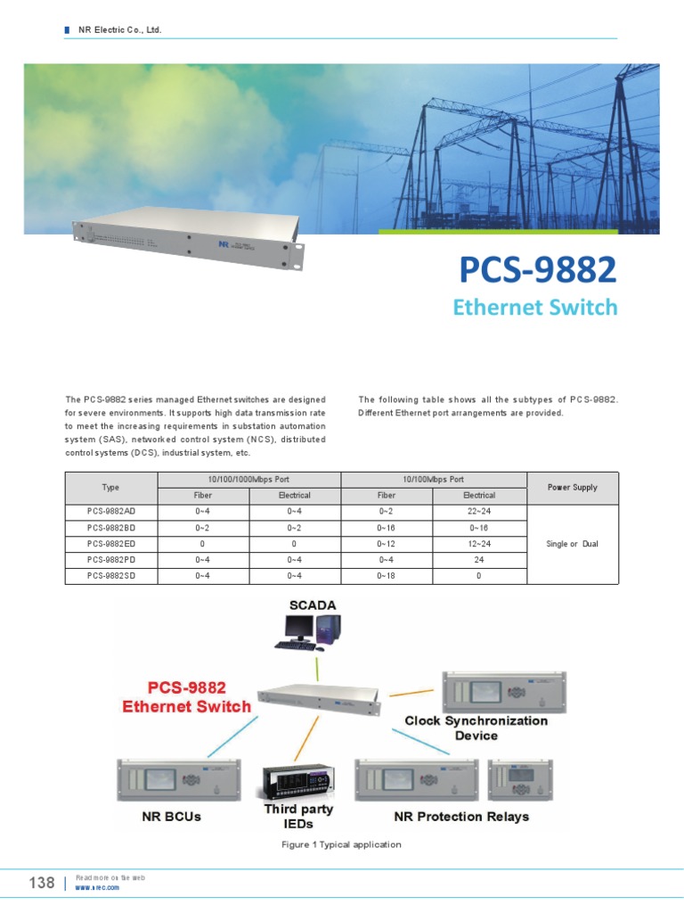 Flyer - PCS-9882 Ethernet Switch | PDF | Network Switch | Port (Computer Networking)