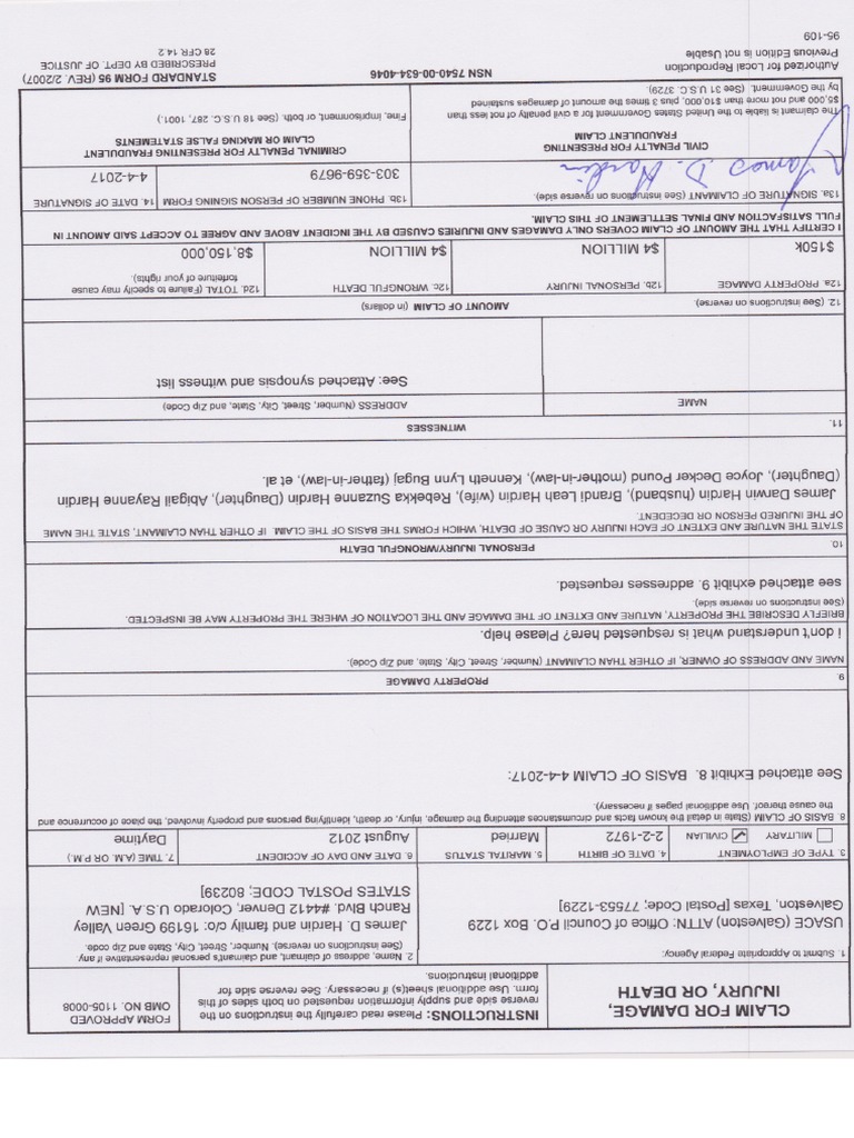 SF95 Form Submission 4-4-2017