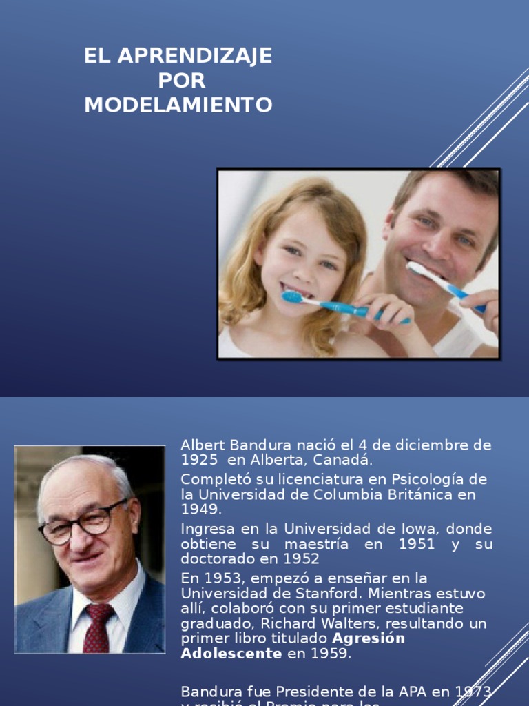 Aprendizaje Por Modelamiento/ Albert Bandura | PDF | Comportamiento ...