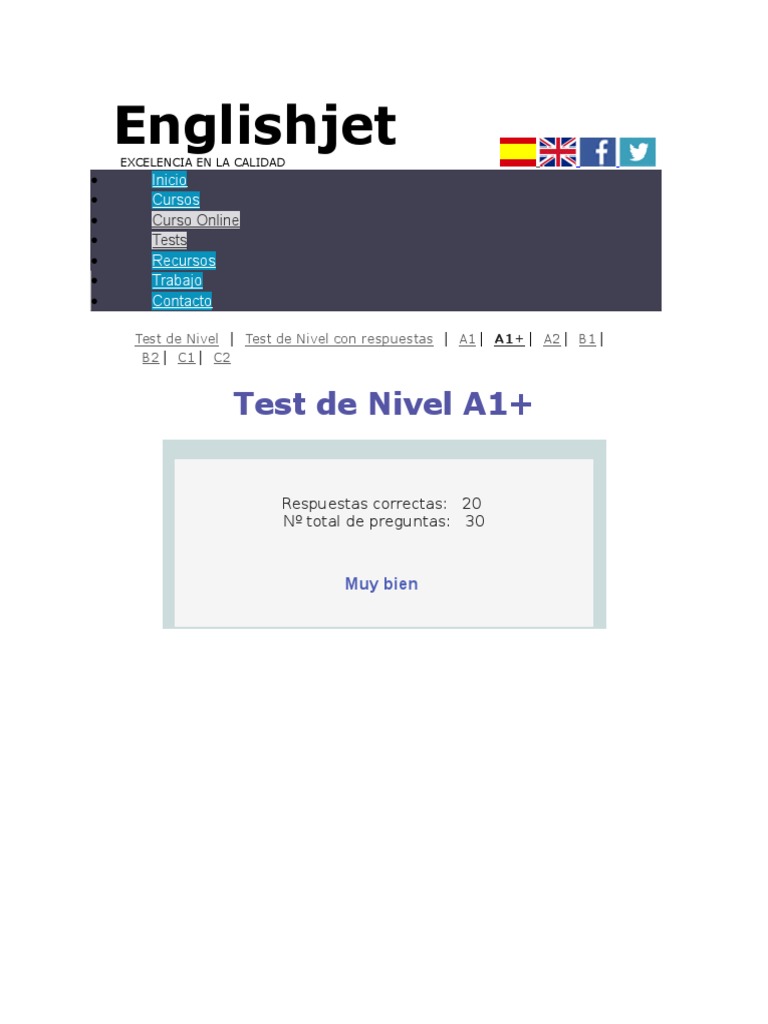 Test Ingles | PDF