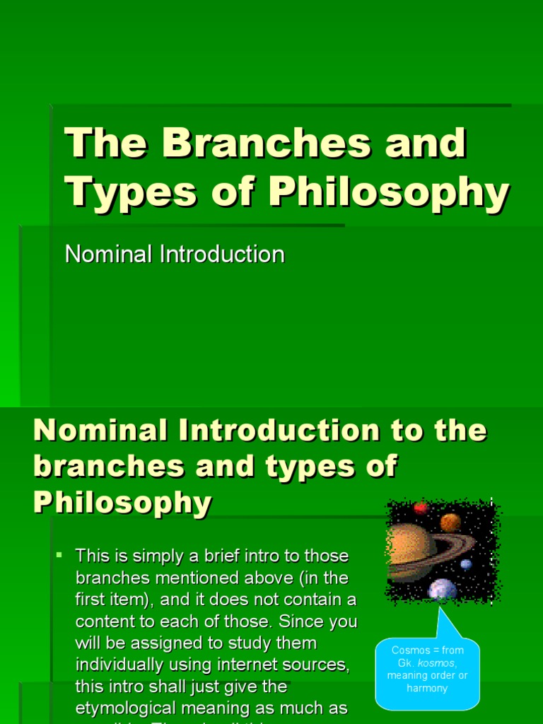 Overview of Philosophy Branches | PDF | Metaphysics | Soul