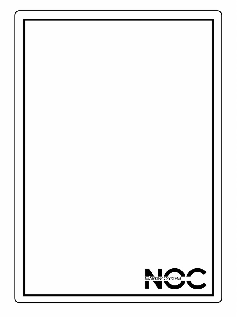 NOC Card Marking System Explained | PDF | Gaming | Consumer Goods