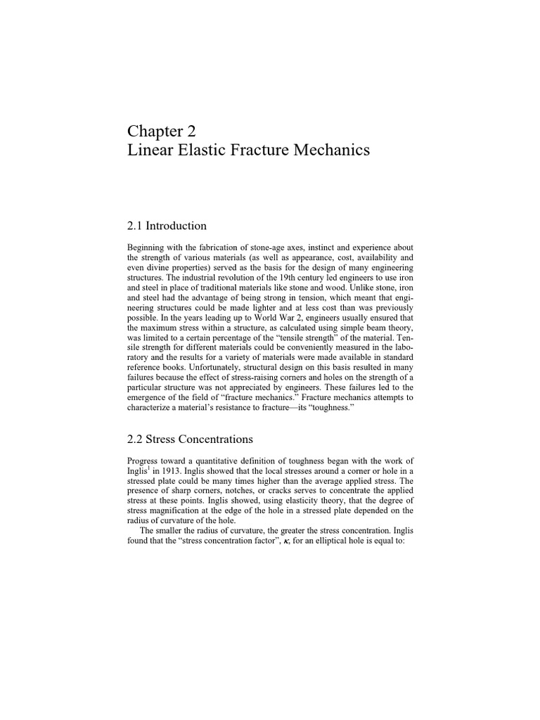 Linear Elastic Fracture Mechanics | PDF | Fracture Mechanics | Fracture