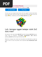 Cara Bermain Rubik | PDF