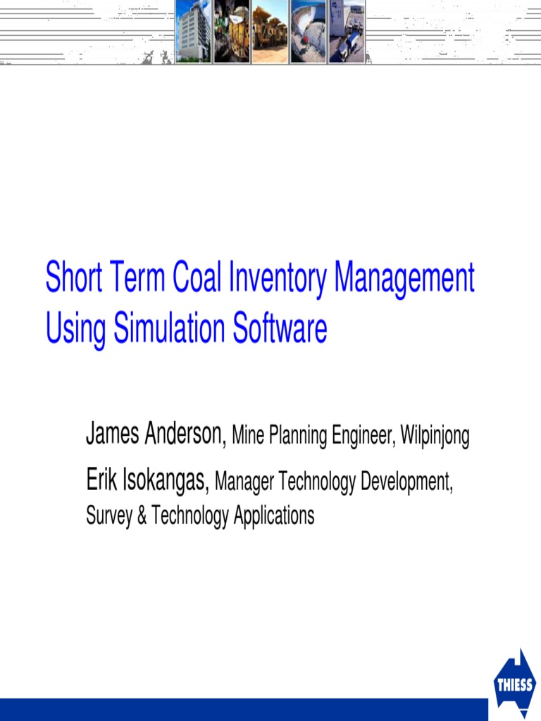 05 Wilpinjong Coal Inventory Management - James Anderson & | PDF | Coal ...