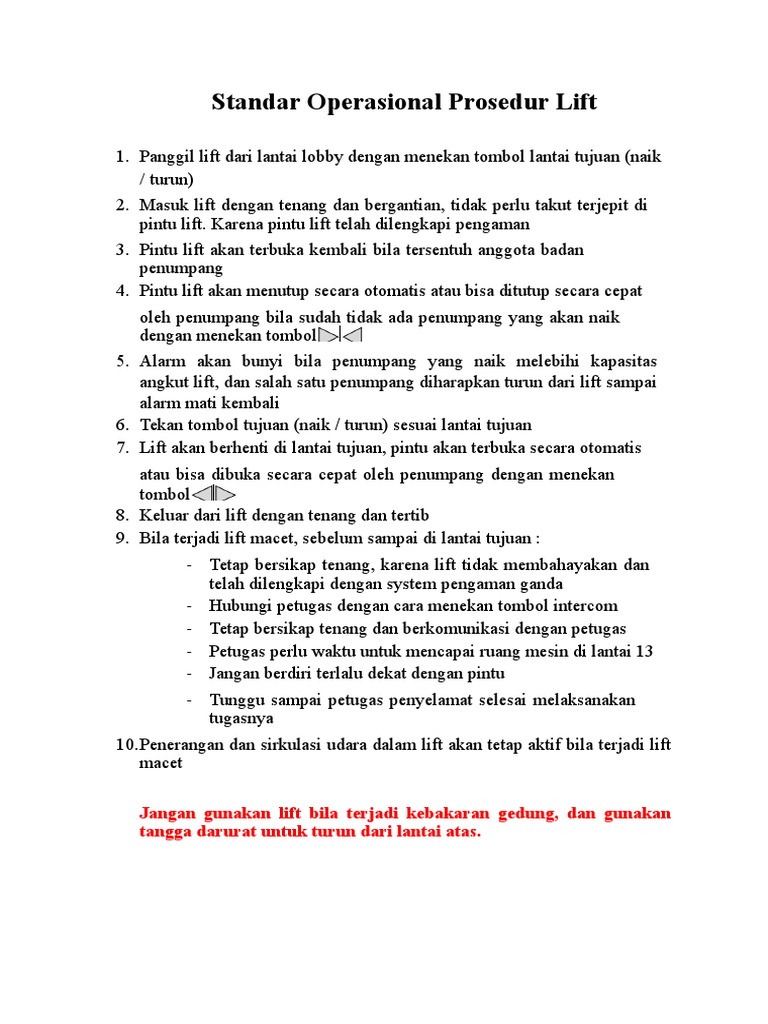 Sop Lift | PDF