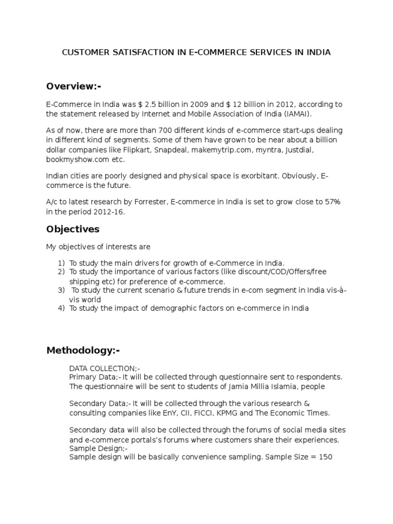 E Commerce In India Pdf E Commerce Online Shopping